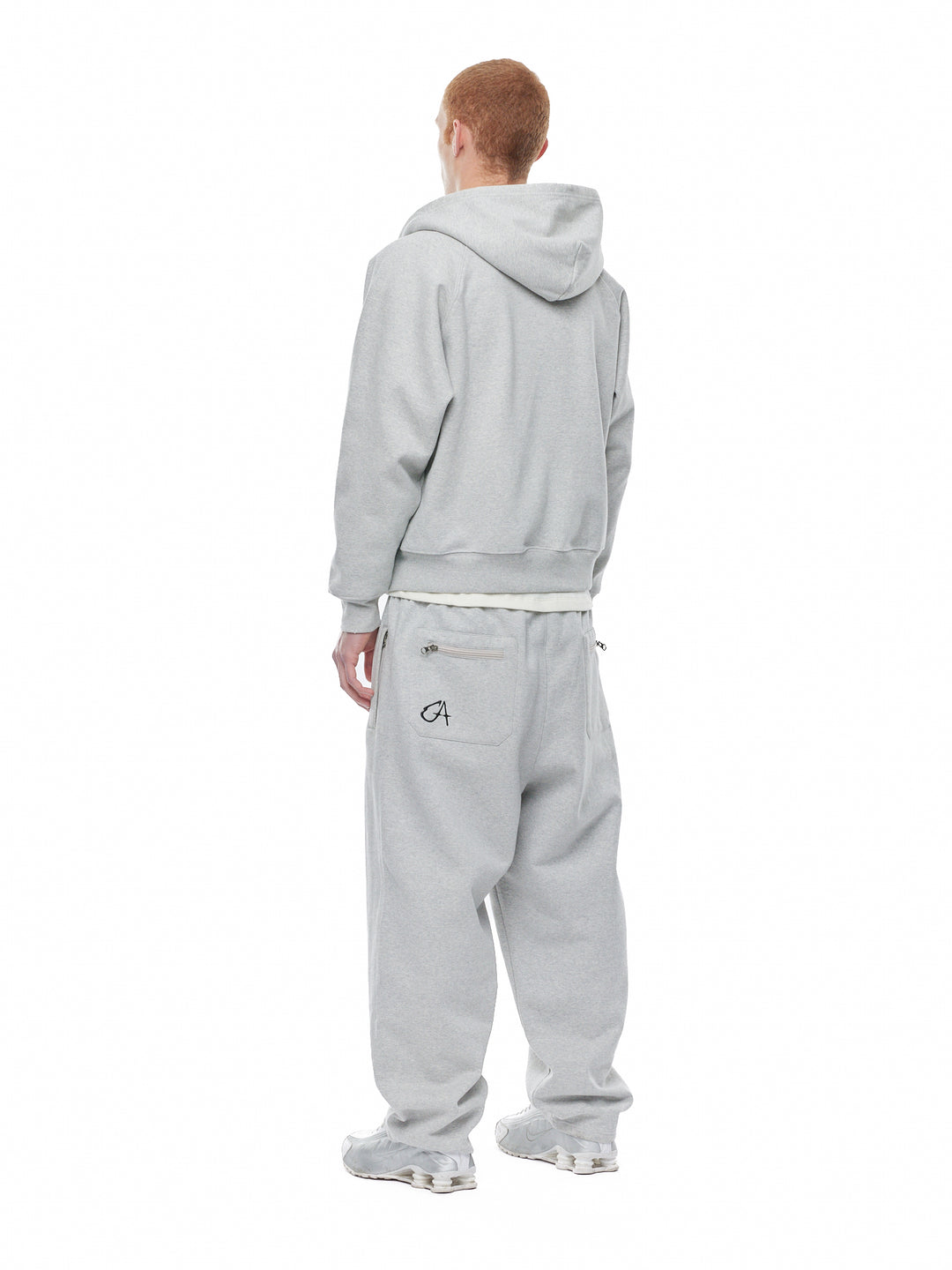 SIGNATURE GREY UNCUFFED JOGGER | Heavyweight Sweatpants – Garms Affiliated