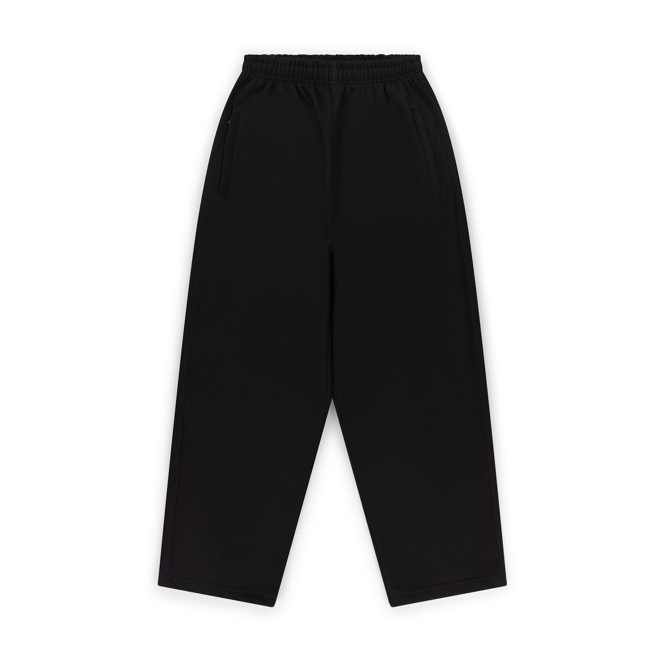 SIGNATURE BLACK UNCUFFED JOGGER | Heavyweight Sweatpants – Garms Affiliated